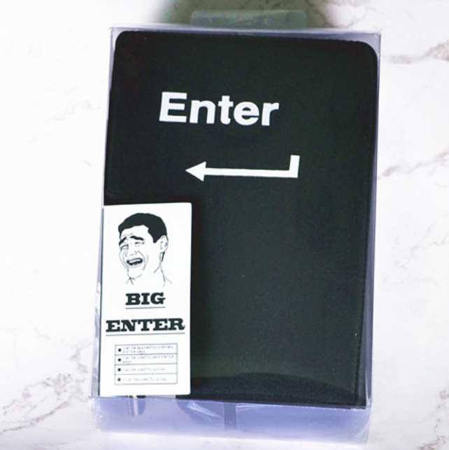 Big enter computer USB large enter key to vent your emotions nap pillow ...