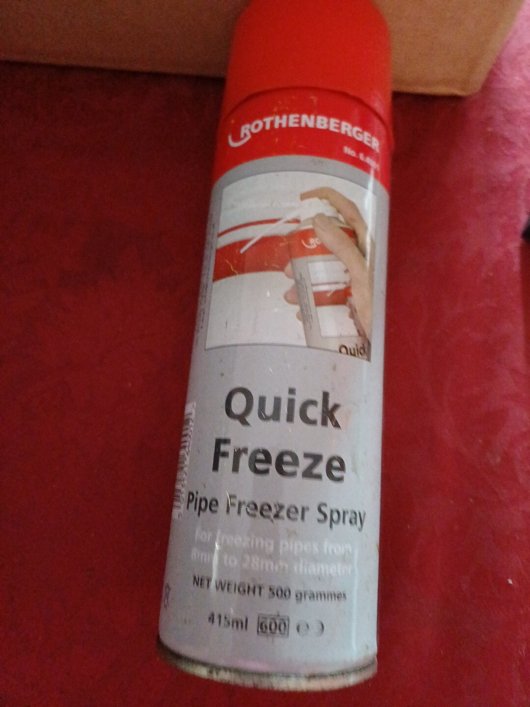 Rothenberger Quick Freeze Pipe Freezing Spray 500g Pbztl823 for sale ...