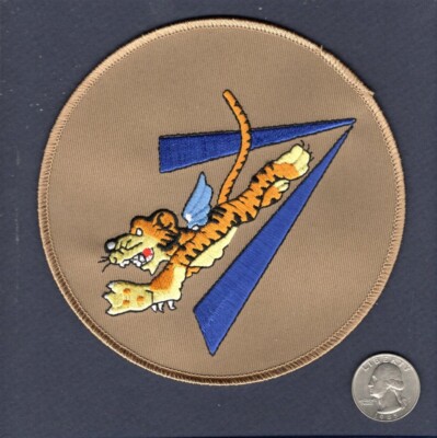 AVG FLYING TIGERS WW2 Curtis P-40 WARHAWK 5" Tan Squadron Jacket Patch ...