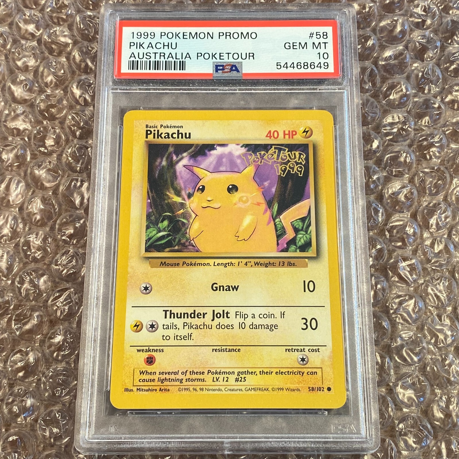 Pokemon Card Pikachu Poketour 1999 - Printable Cards