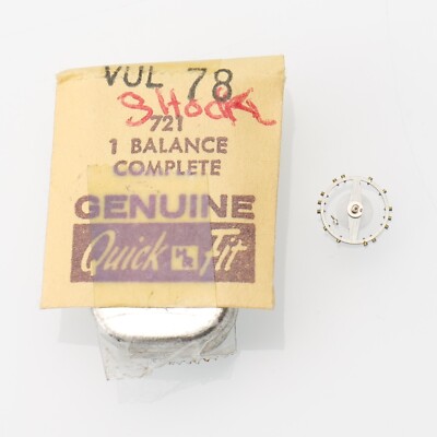 Vulcain Cal 78 Balance Complete Watch Part Bestfit 721/724 New Old ...