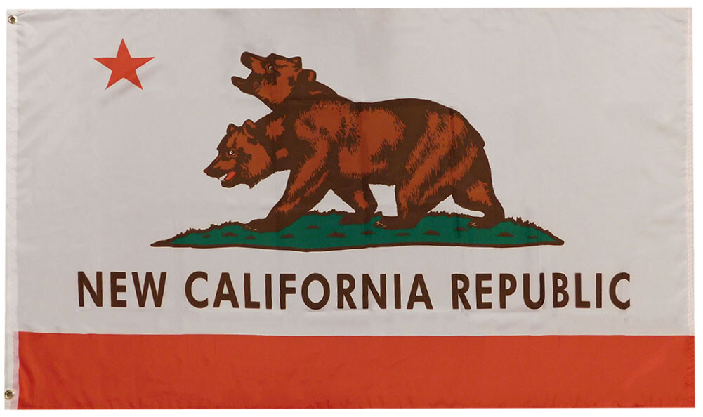Black And White California Bear Flags California US Flags [dot]