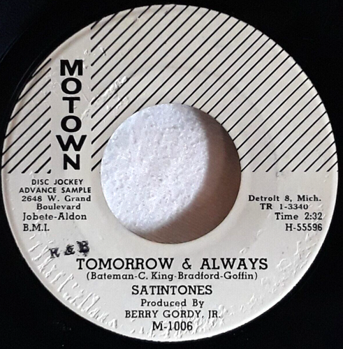 northern soul SATINTONES Tomorrow and Always MOTOWN 1006 DJ | eBay