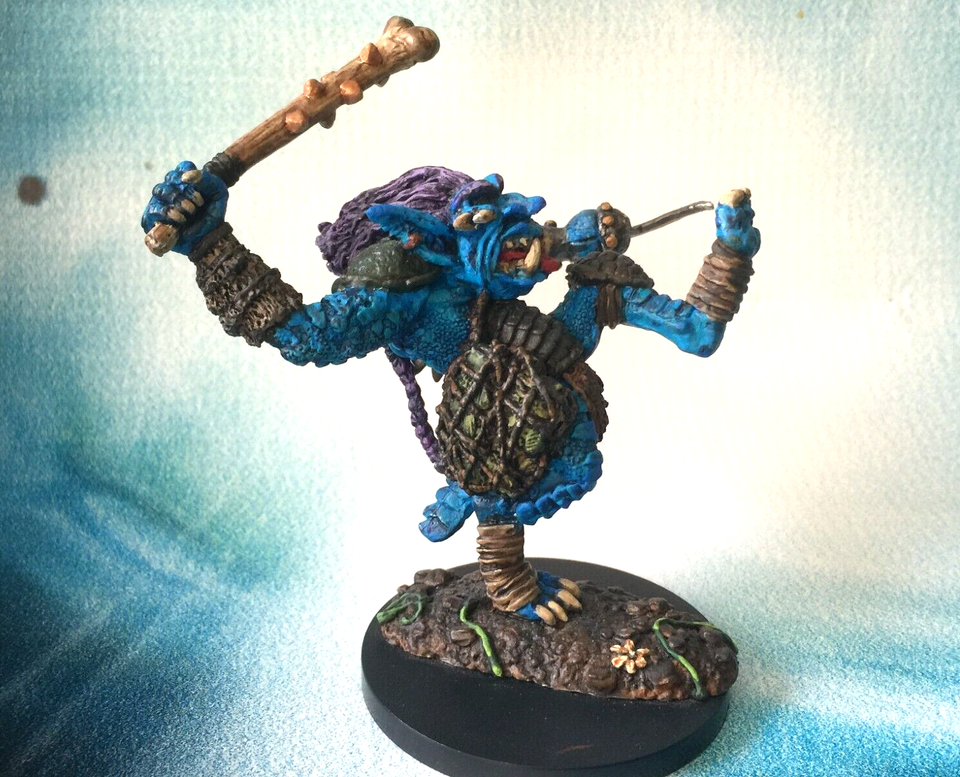 Troll Giant Reaper Vintage Professionally HAND PAINTED Metal D&D ...