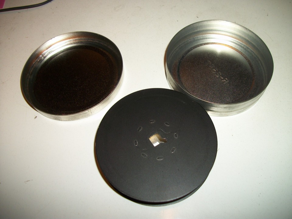 16mm 100' DAYLIGHT METAL CINE FILM CAMERA TAKE-UP SPOOL REEL + CAN | eBay