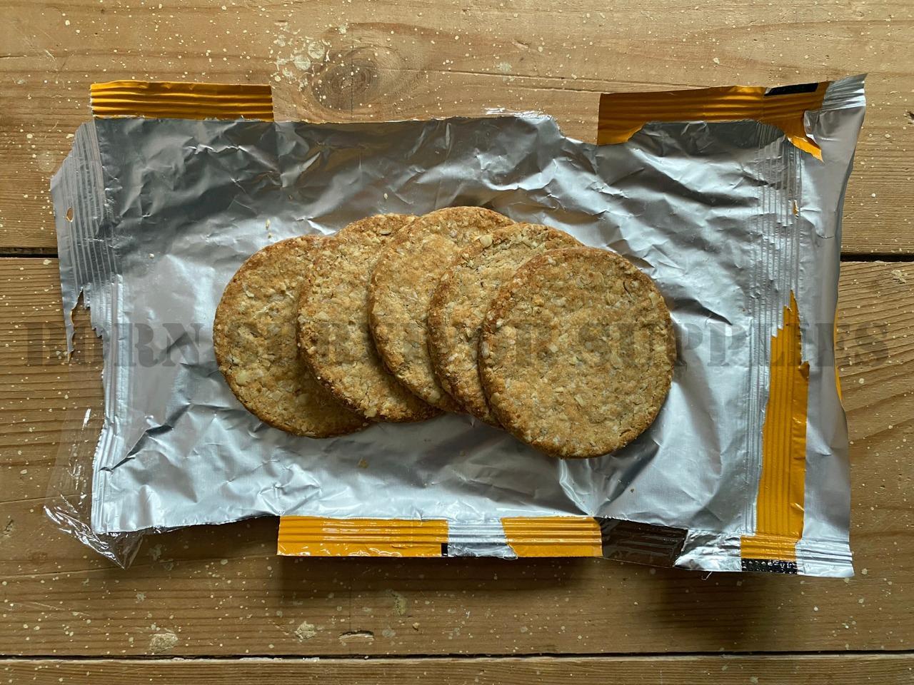 6 x CHEESE OAT BISCUITS - British Army Ration Pack Biscuit Camping ...