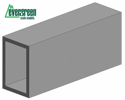 Evergreen Scale Models Rectangular Tube, 35 cm 3.2 x 6.3 mm 3 Pieces ...