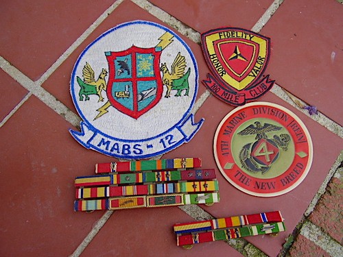 USMC SET/Grouping PATCHES & BARS Vietnam War Era MABS-12, 100 m, 4th ...