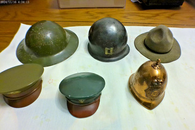MINITURE ARMY HAT AND HELMET COLLECTION, VERY OLD | eBay