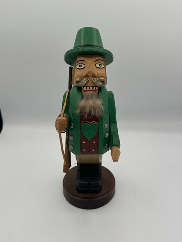 Big German Hand Carved Wooden Nutcracker Hunter In The Forest 12’tall ...