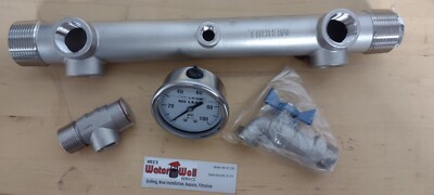 NIB Stainless Steel Manifold Kit For Water Well Pressure Tank ...