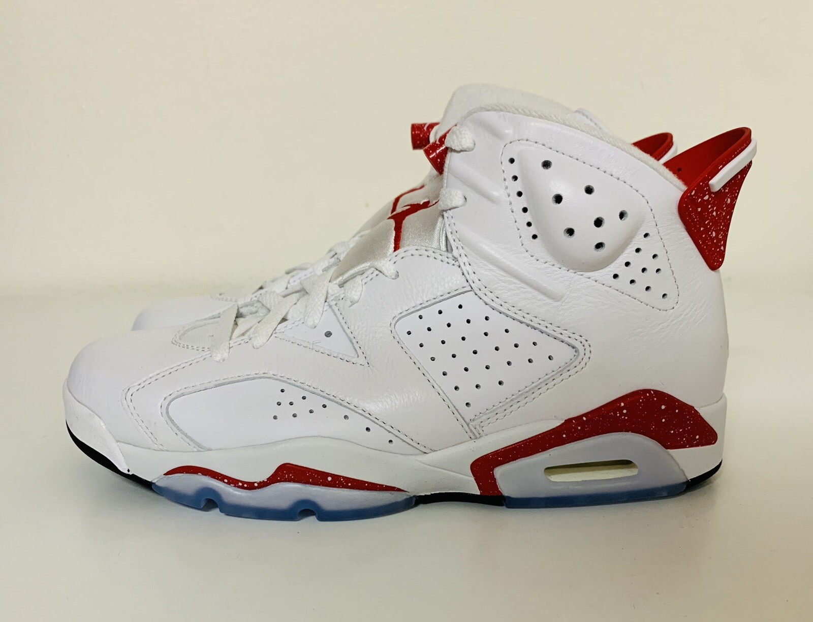 Nike Air Jordan 6 Retro Red Oreo Mens Sz 7.5/ Women’s Sz 9 White Red ...