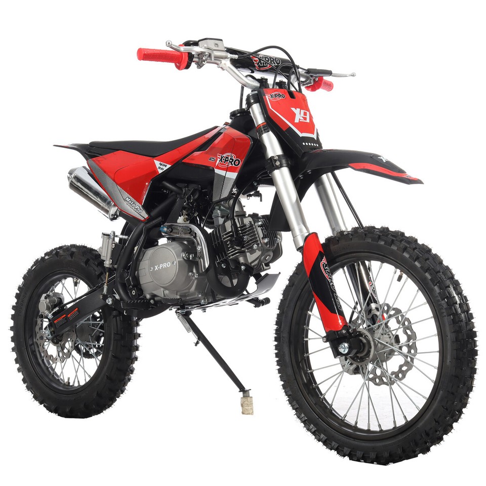 X-PRO X9 125cc Dirt Bike Pit Bike 4 Stroke Gas Powered Off Road Kick ...