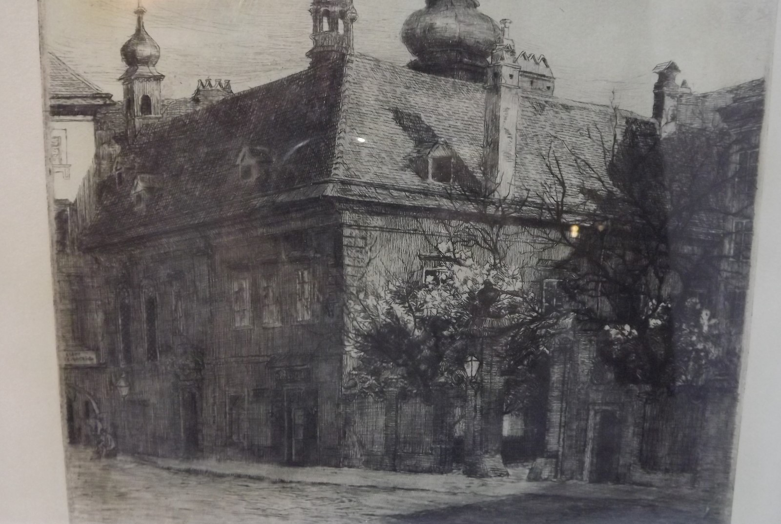 Framed Signed Marie Adler Austrian Engraving Picture Print of Wein ...