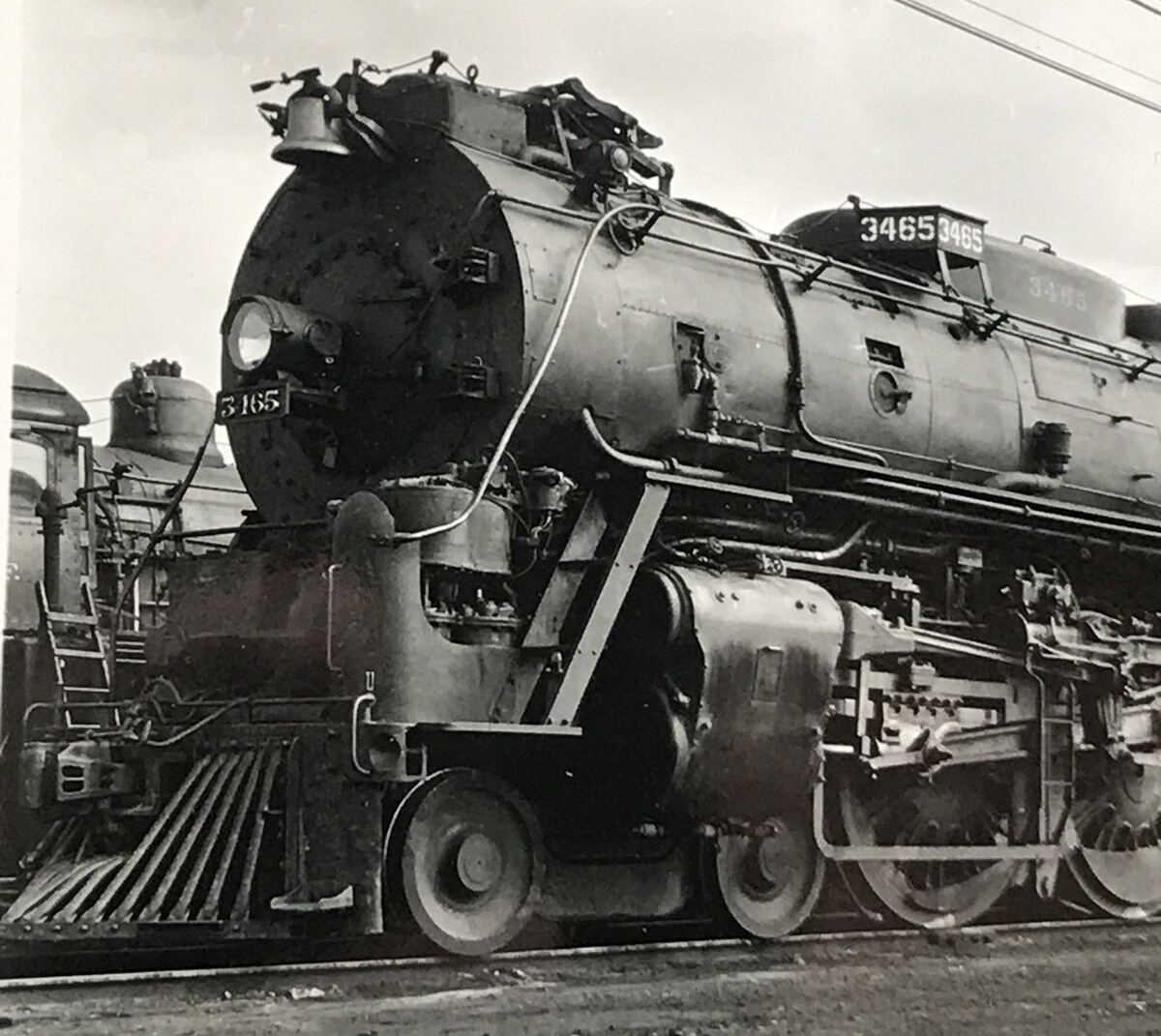 Atchison Topeka & Santa Fe Railway Railroad ATSF #3465 4-6-4 Locomotive ...