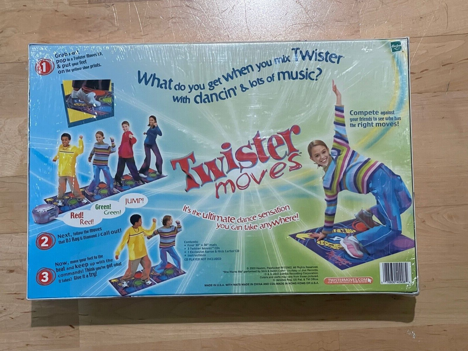Twister Moves-2003 Edition-( Hasbro Milton Bradley, 3 CD's 144 Dance ...