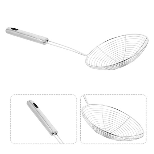 Stainless Steel Colander Frying Spider Cooking Strainer Kitchen ...