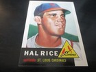 hall rice (st. louis cardinals - of) 1953 TOPPS ARCHIVES reprint card ...