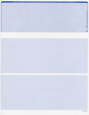 Blank Check Paper Stock Great for Payroll-Check On Top-Count/250 | eBay