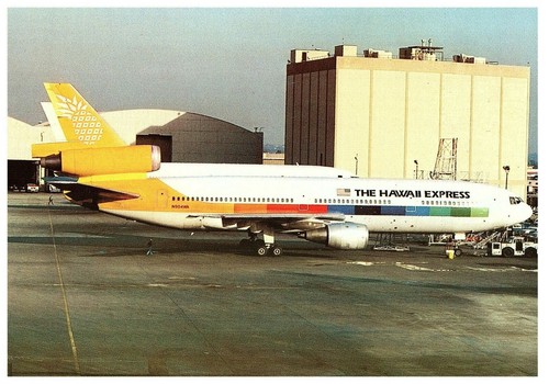 The Hawaii Express DC-10 McDonnell Douglas Postcard N904WA 1983 | eBay