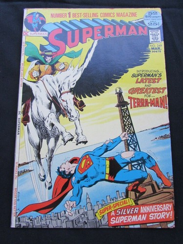SUPERMAN #249 - 52 PG - 1ST APPEARANCE & ORIGIN OF TERRA-MAN - HIGH ...
