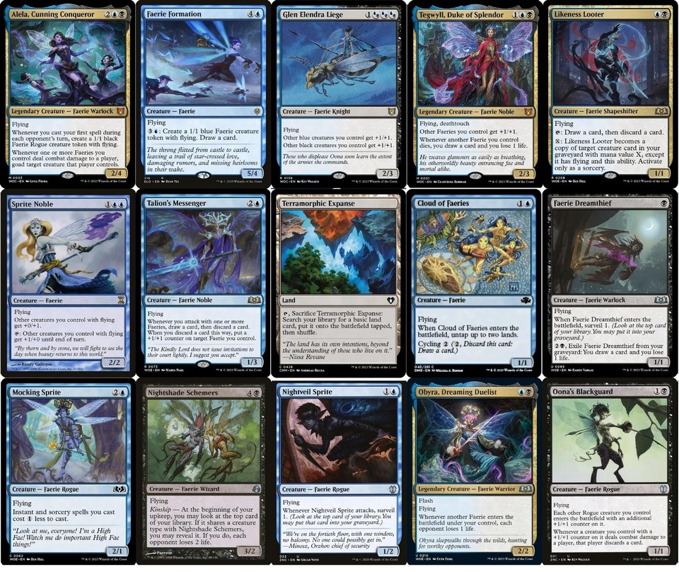Commander Dimir Faerie Deck - Blue Black - cEDH EDH - Powerful - 100 ...