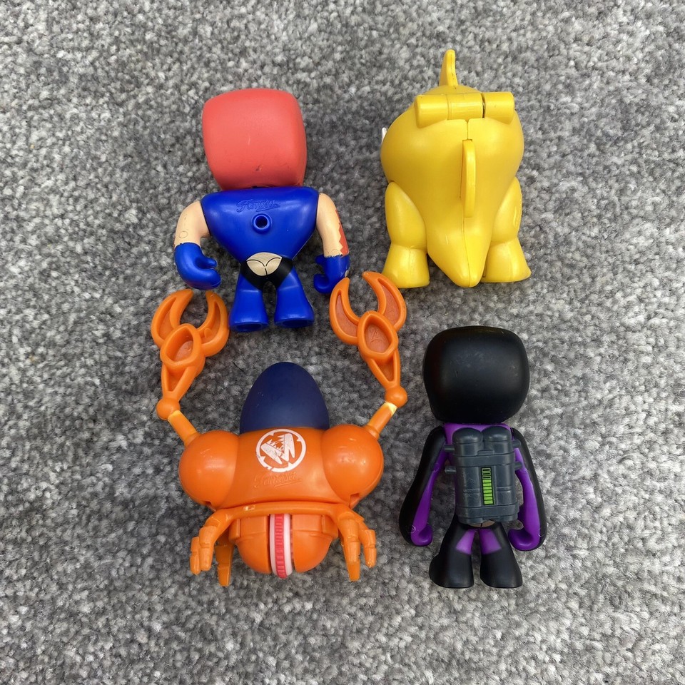 4 X Mutant Busters Toy Monster Action Figures Famosa Bundle 3 ...