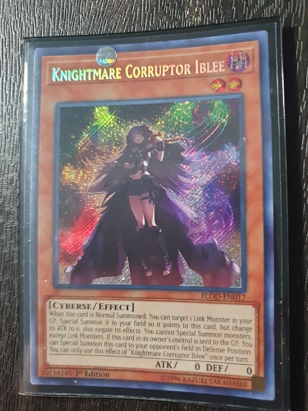 YUGIOH Knightmare Corruptor Iblee - FLOD-EN017 - Secret Rare 1st ...