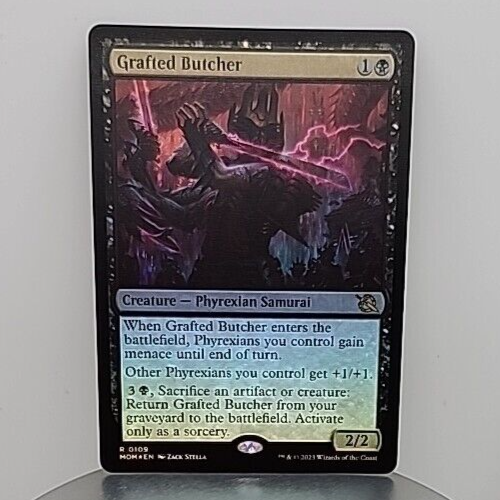 MTG Grafted Butcher March of the Machine 0109 Foil Rare | eBay