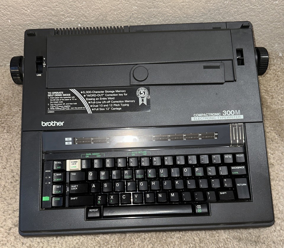 Brother Compactronic 300M Electronic Typewriter *Read & Free-Ship* | eBay