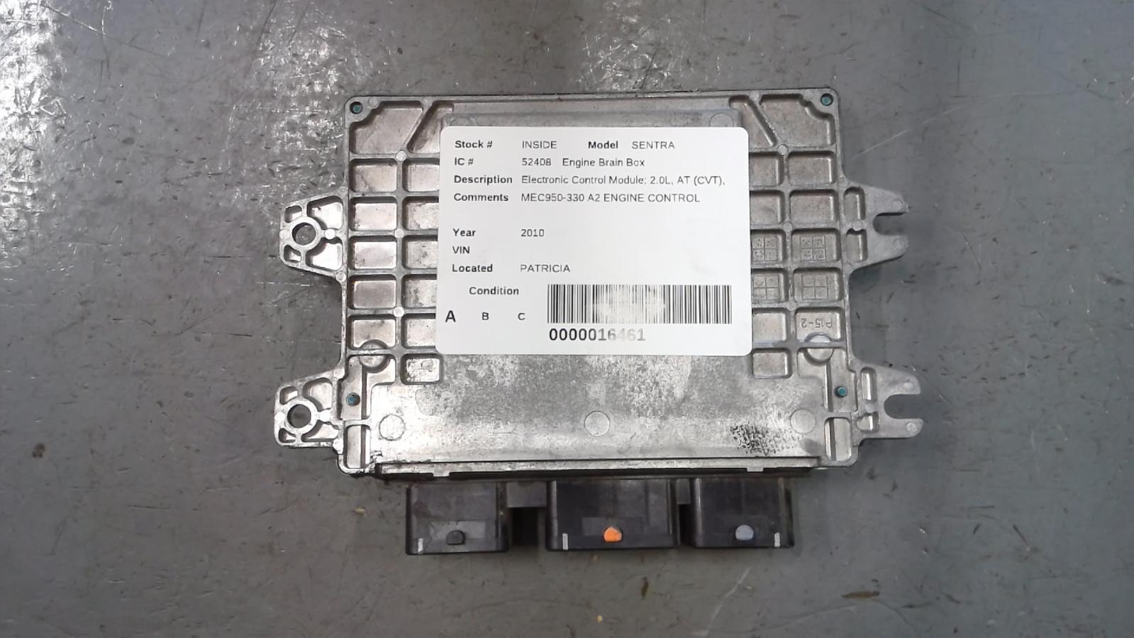 NISSAN SENTRA Engine Brain Box MEC950-330 A2 | eBay