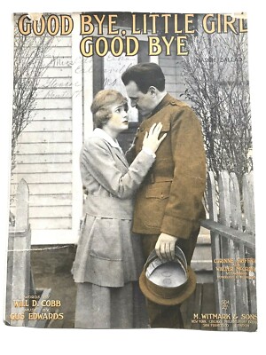 Antique Sheet Music Good Bye Little Girl Good Bye Cobb & Edwards 1904 ...