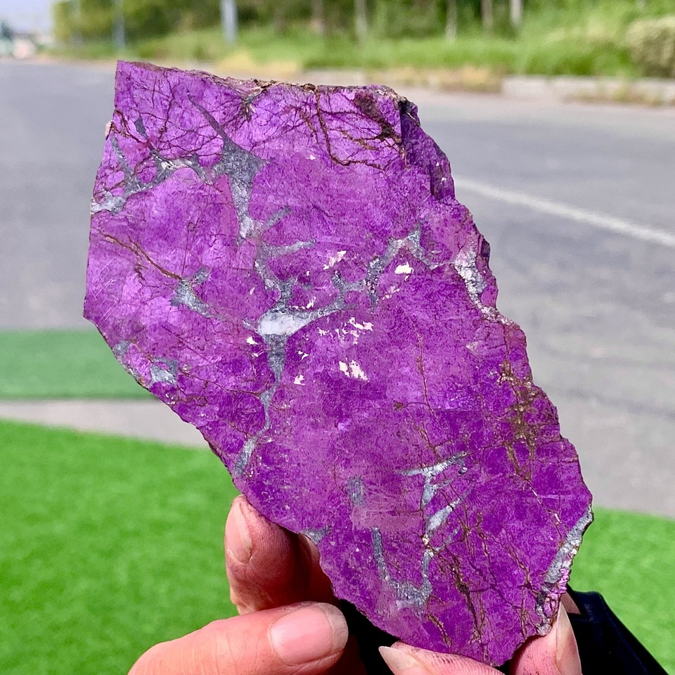 216G Natural dream Purple purpurite slab Mineral Specimen Healing from ...