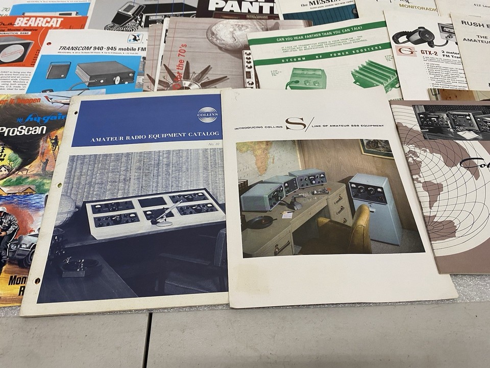 Vintage Ham CB Tubes Stereo Collins Radio EF Johnson Motorola Brochure ...