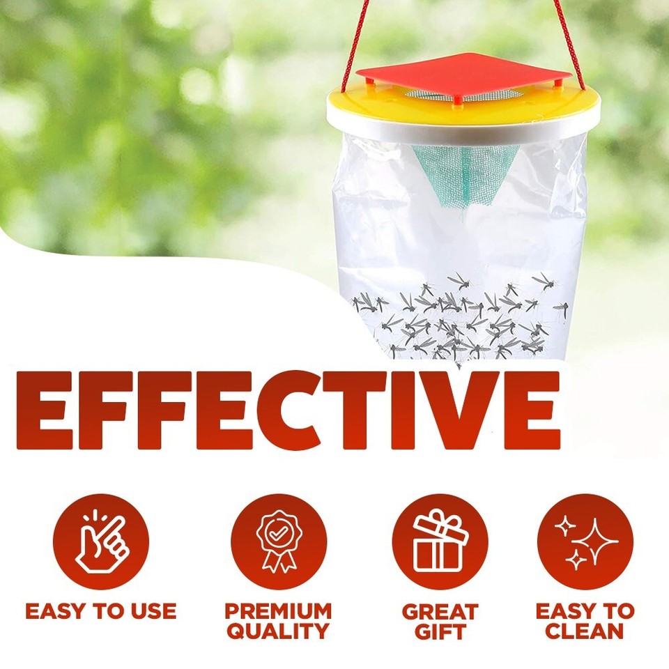 Fly Trap Bag Catches Up to 20 000 Flies Insects Pest Control Includes ...