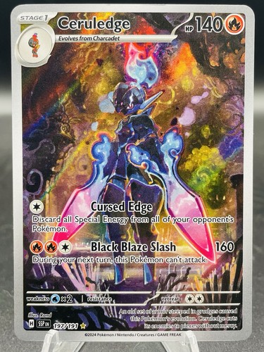 Pokemon Ceruledge 197/191 Surging Sparks Illustration Rare Full Art ...
