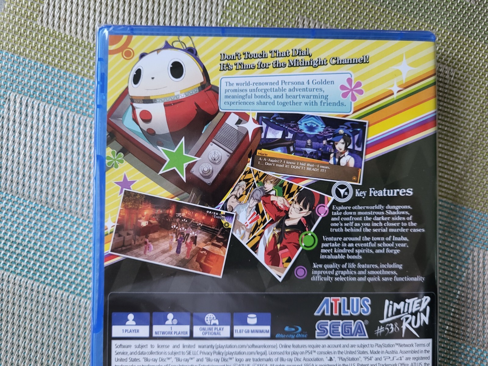 PERSONA 4 GOLDEN PS4 PlayStation 4 Limited Run Games LRG NEW Sealed ...