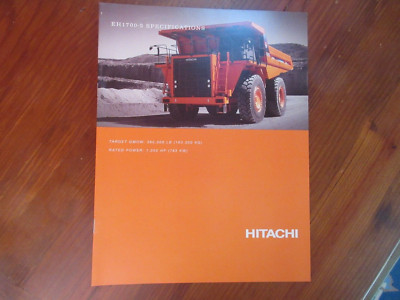 Hitachi EH1700-3 Off Road Truck Sales Brochure 8 Page | eBay