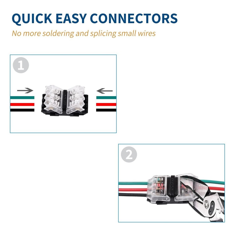 Low Voltage Wire Connectors, Quick Solderless Wire Splice Connectors ...