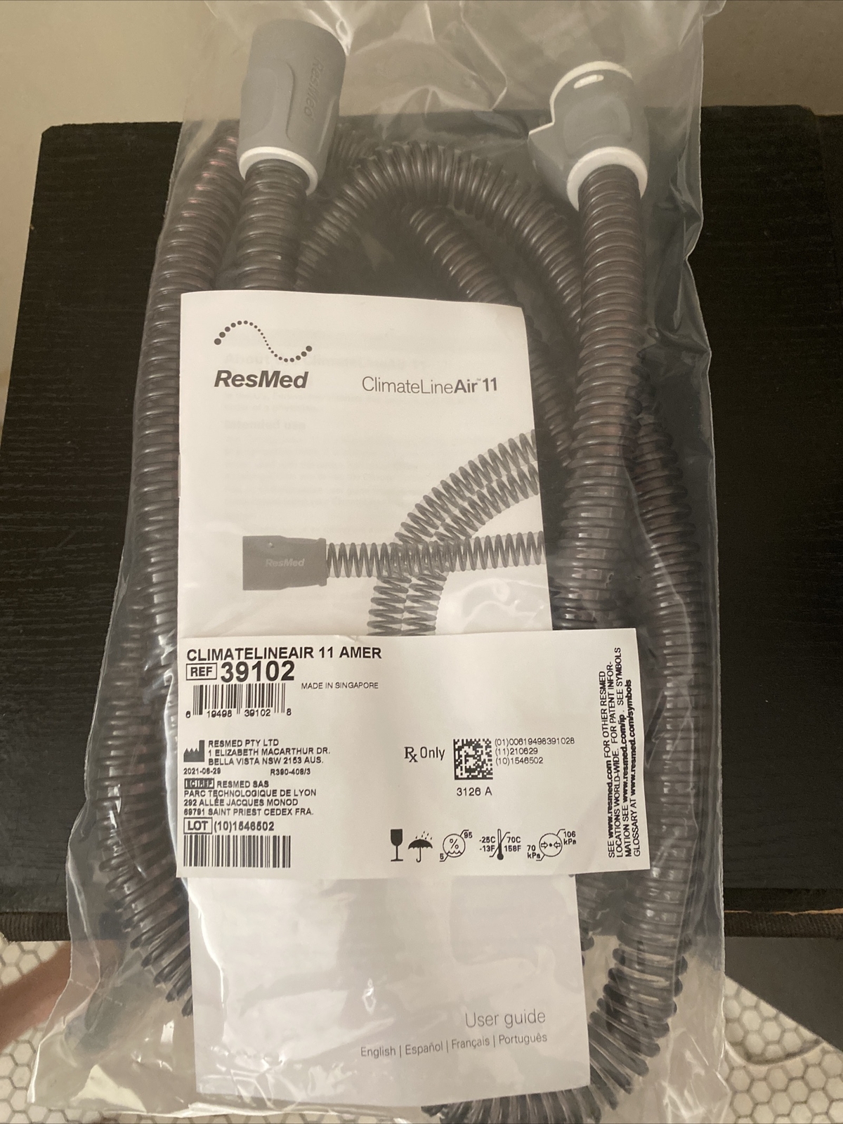 Res Med Climate Line Air 11 Ref 39102 TUBE HOSE NEW IN PACKAGE SEALED ...