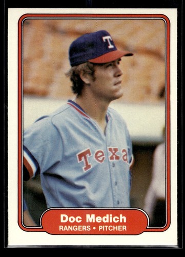 1982 Fleer Baseball #324 Doc Medich "Set Break" Mint Texas Rangers | eBay