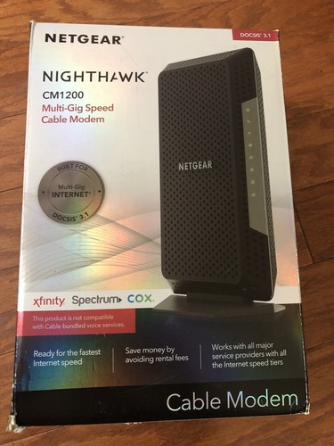 NETGEAR Nighthawk CM1200-100NAS DOCSIS 3.1 Cable Modem 606449140750| eBay
