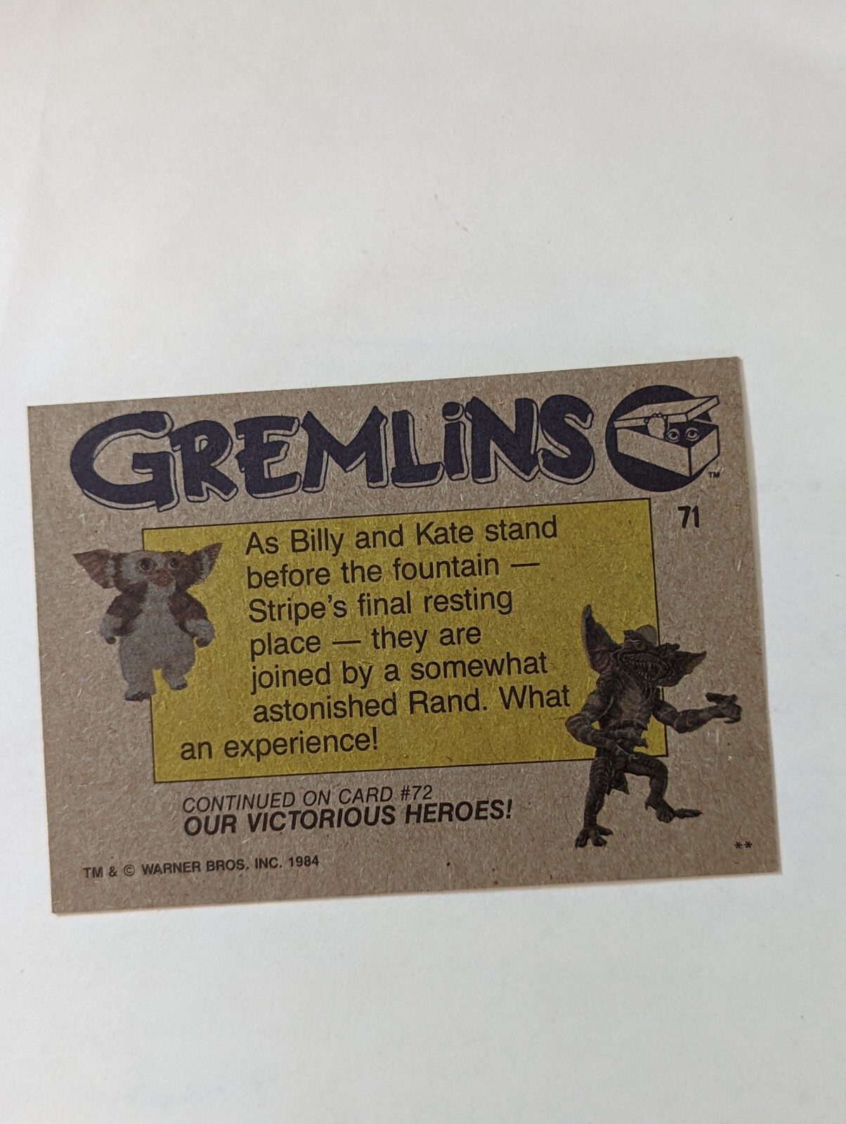 Gremlins Cards (1984 Topps) #71 | eBay