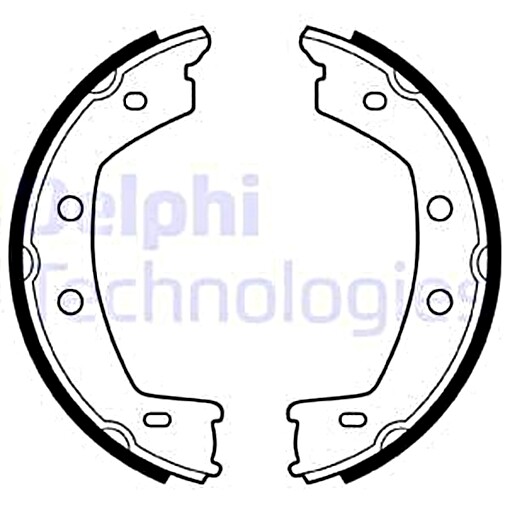 DELPHI Parking Brake Shoe Set For LAND ROVER Freelander 2 06-14 ...