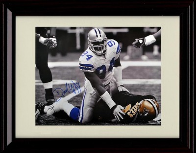 Unframed DeMarcus Ware - Dallas Cowboys Autograph Promo Print - Sacking ...