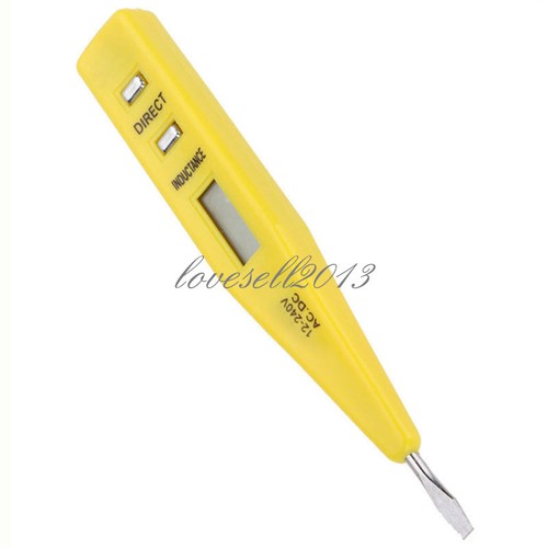 NEW LCD Digital AC/DC Voltage Detector Continuity Tester Pen 12-240V ...