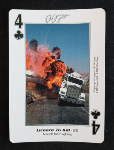 2002 James Bond 007 Movie Playing Card Films 11-19 4 Clubs | eBay