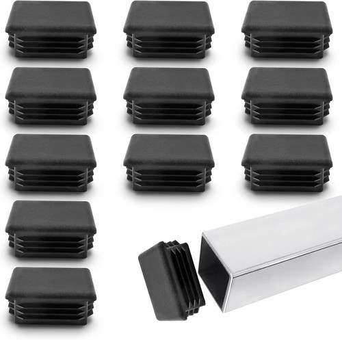 12Pcs Square Plastic Plugs, 2 Inch (50mm) Black Tube 2 (12Pcs) | eBay