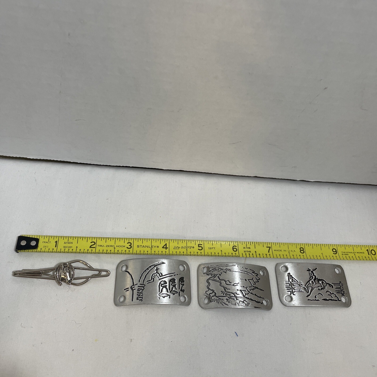 Western Vintage Tie Bar And Aluminum Metal Conchos For Crafts And ...