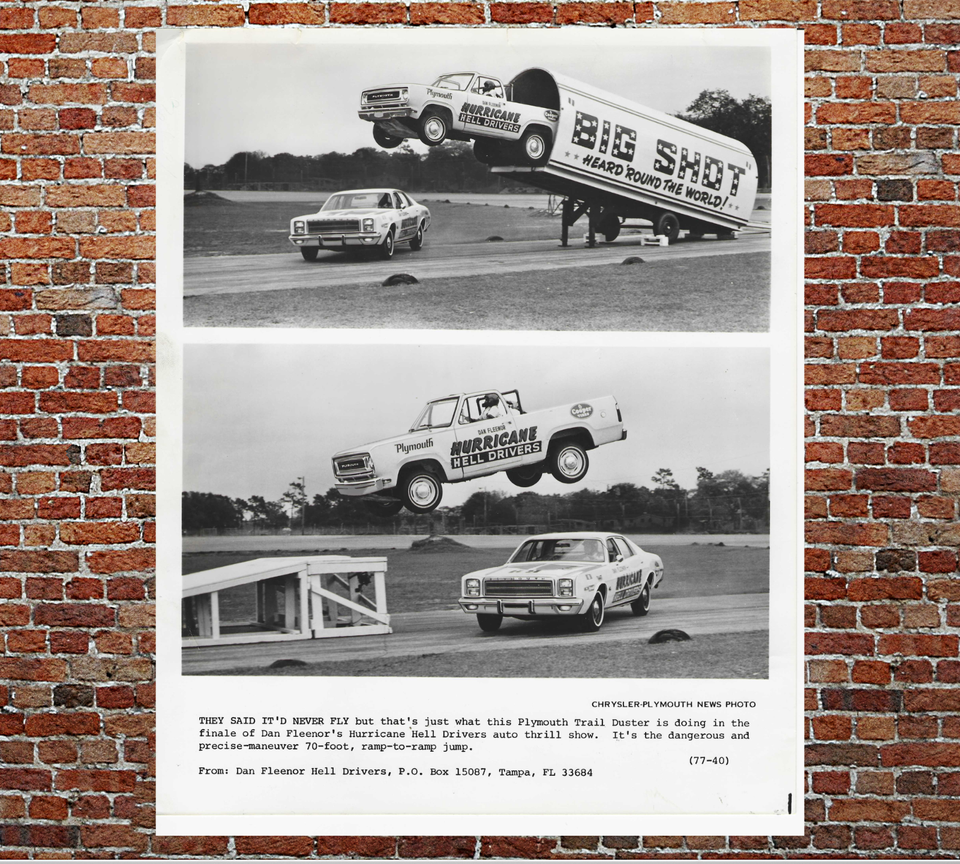 1970s Dan Fleenor Hell Drivers Press Photo Daredevil Thrill Show ...